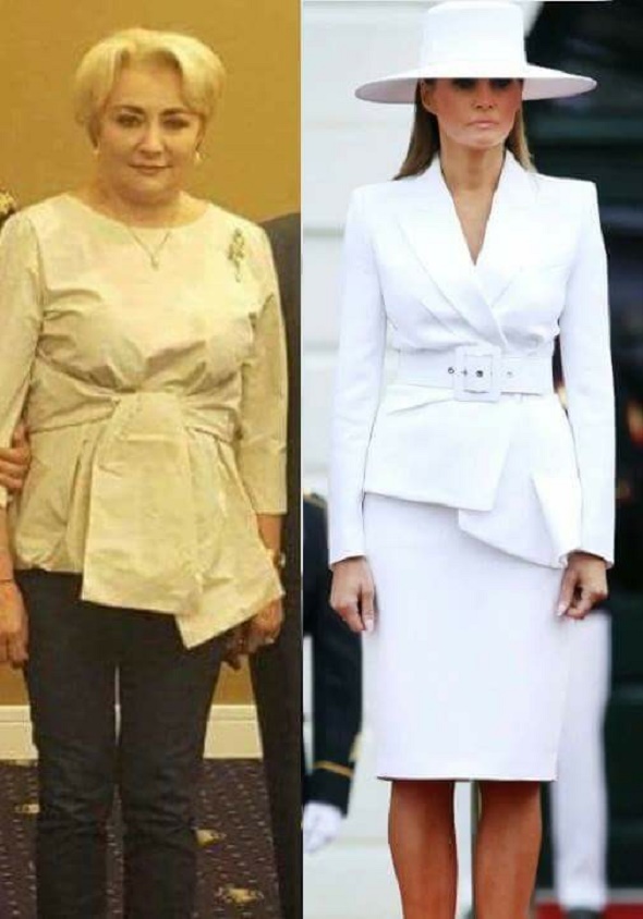 Prim Pavianul Guvernului României a încercat să o copieze pe Melania ...
